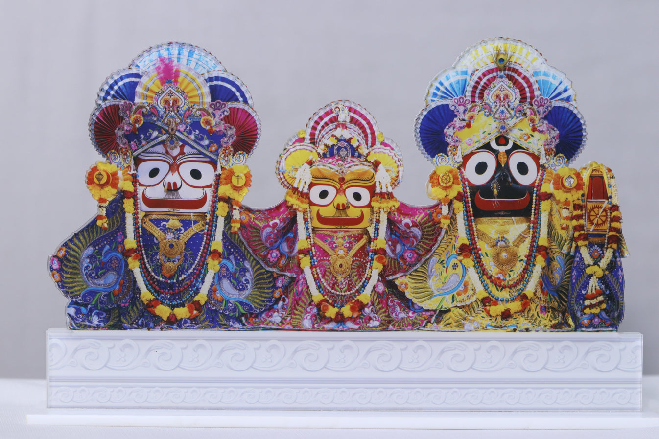 Sri Sri Jagannath Baladeva Subhadra Acrylic Frame – Brajmela